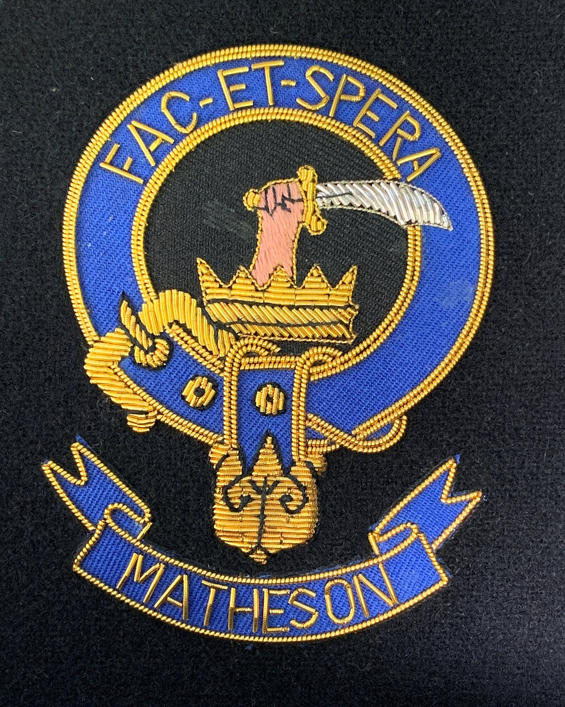 Matheson Scottish Clan Embroidered Crest - Etsy