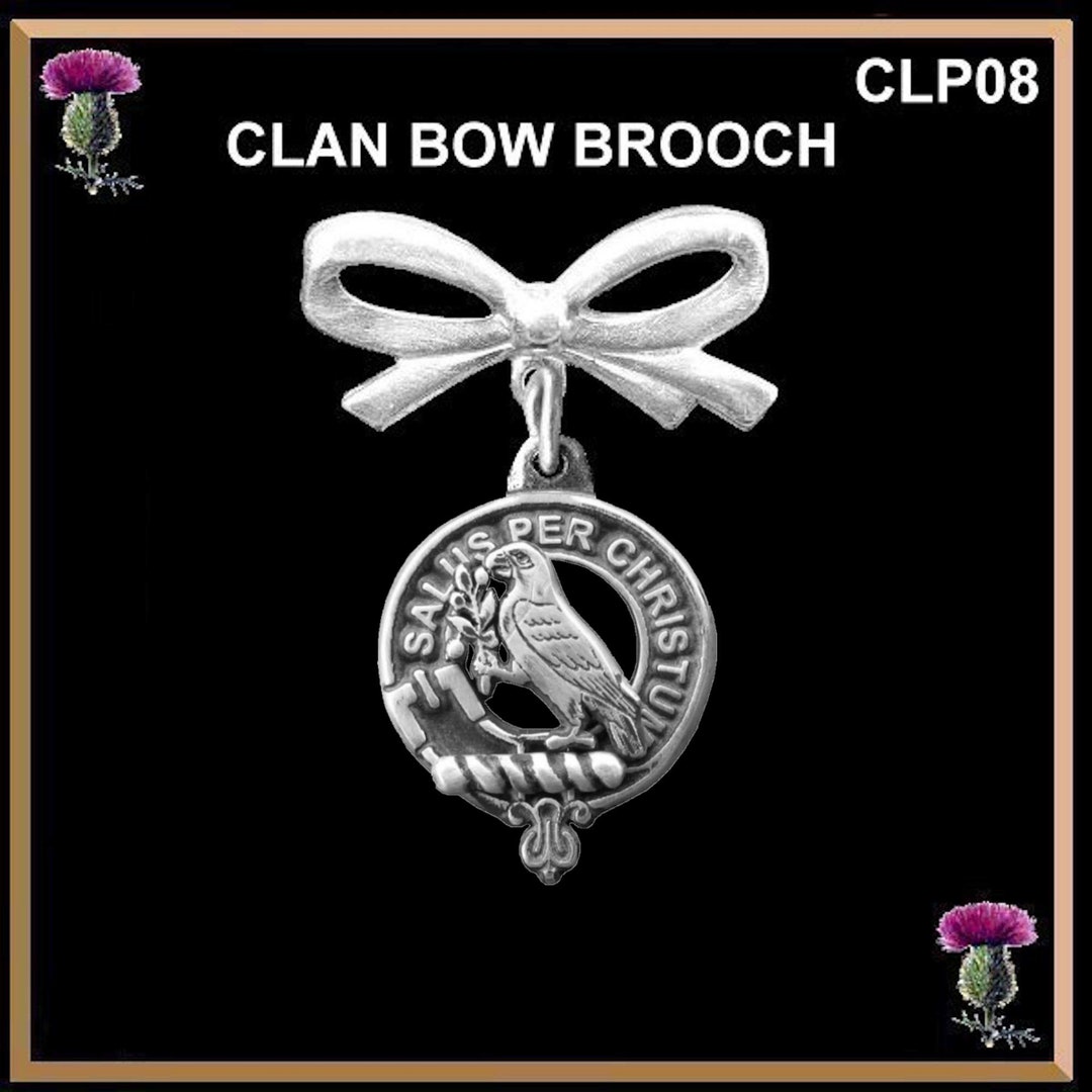 Abernethy Scottish Clan Bow Brooch - Etsy UK