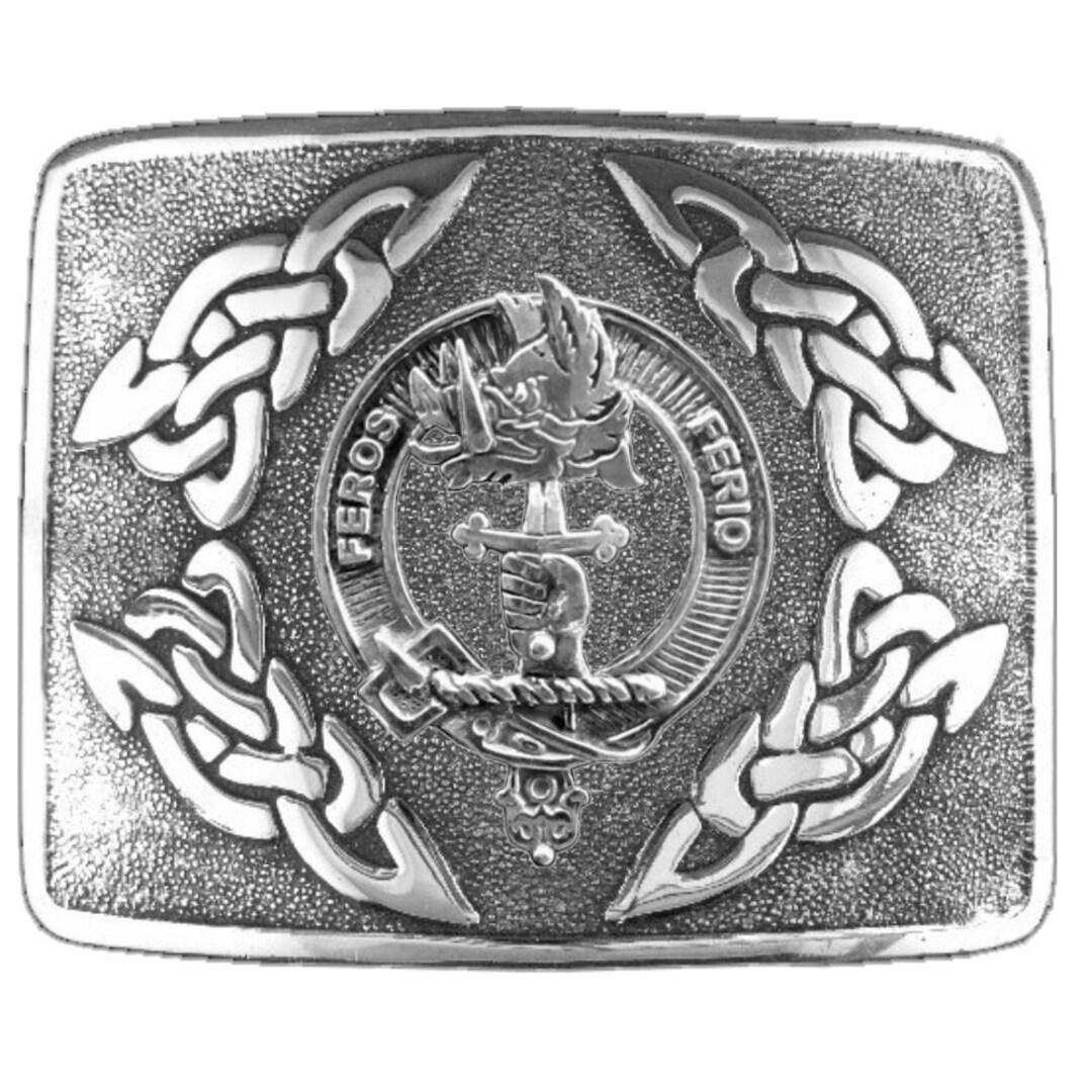 Chisholm Clan Crest Interlace Kilt Belt Buckle - Etsy