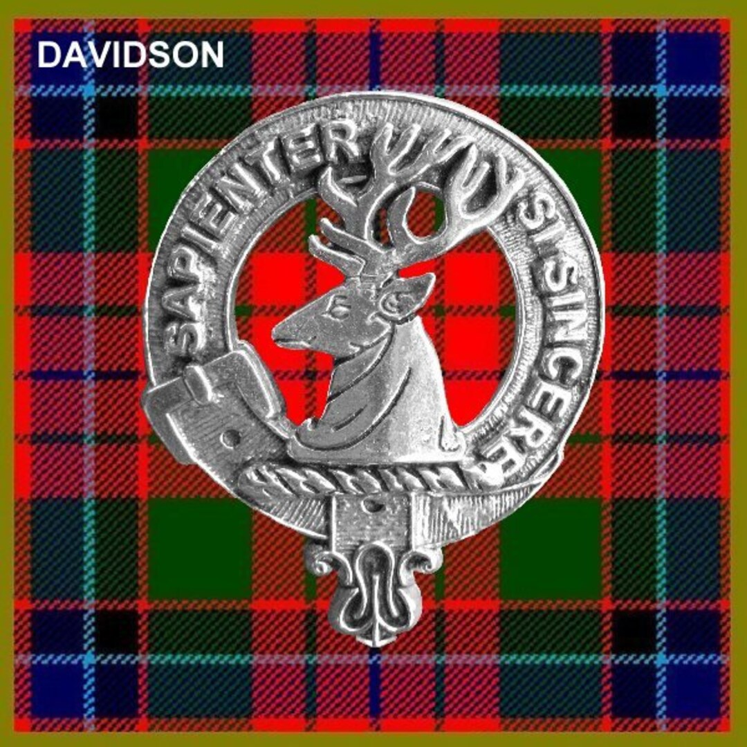 Davidson Clan Crest Scottish Pewter Cap Badge CB01 - Etsy