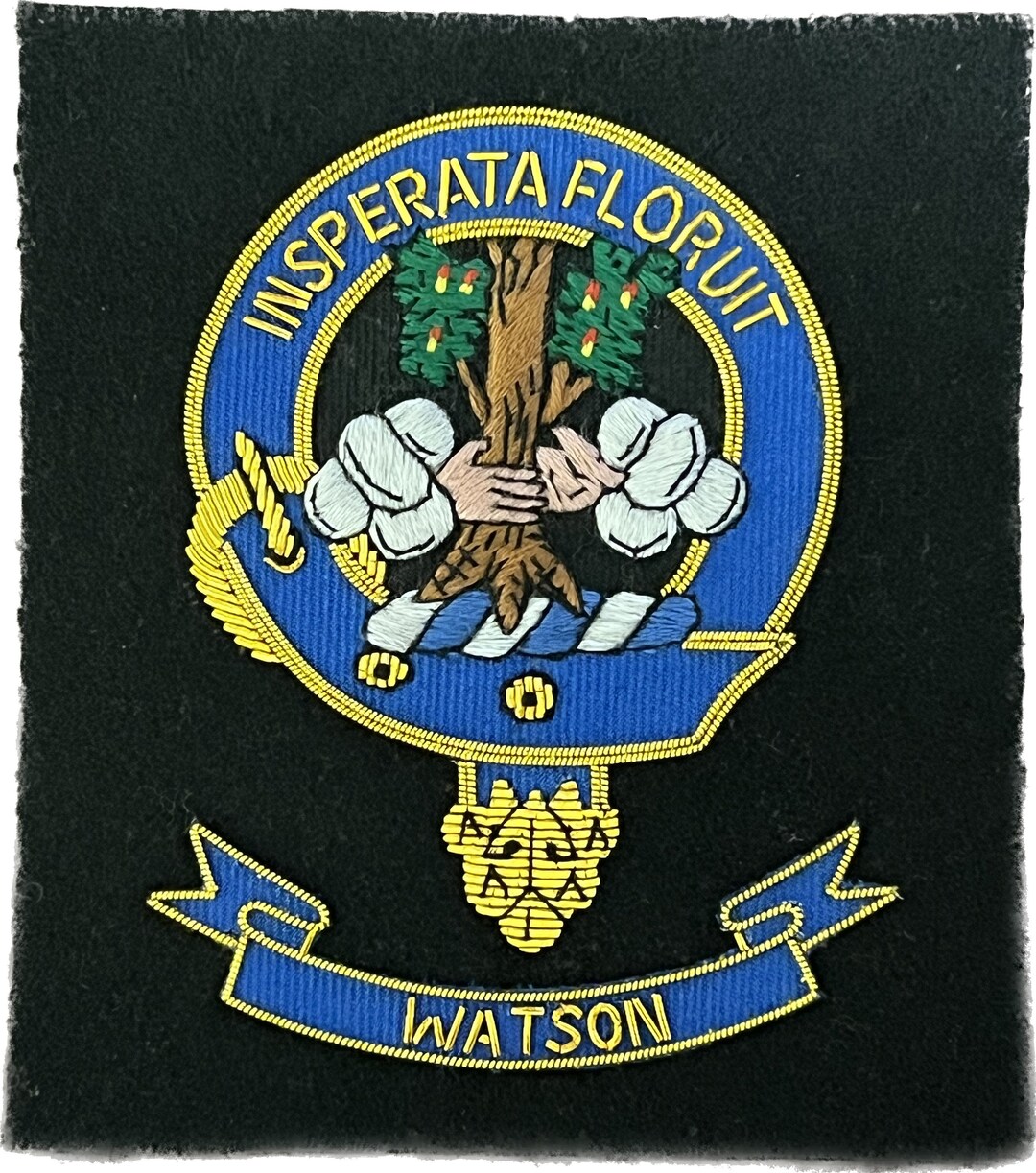 Watson Scottish Clan Embroidered Crest - Etsy