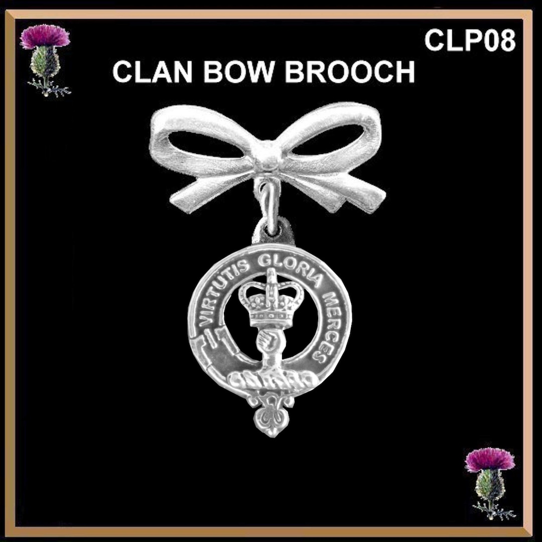 Robertson Scottish Clan Bow Brooch - Etsy