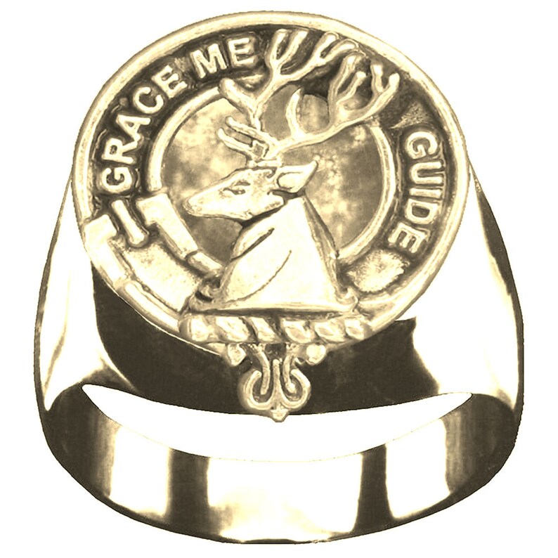Forbes Scottish Clan Crest Ring GC100 Family Crest Sterling - Etsy
