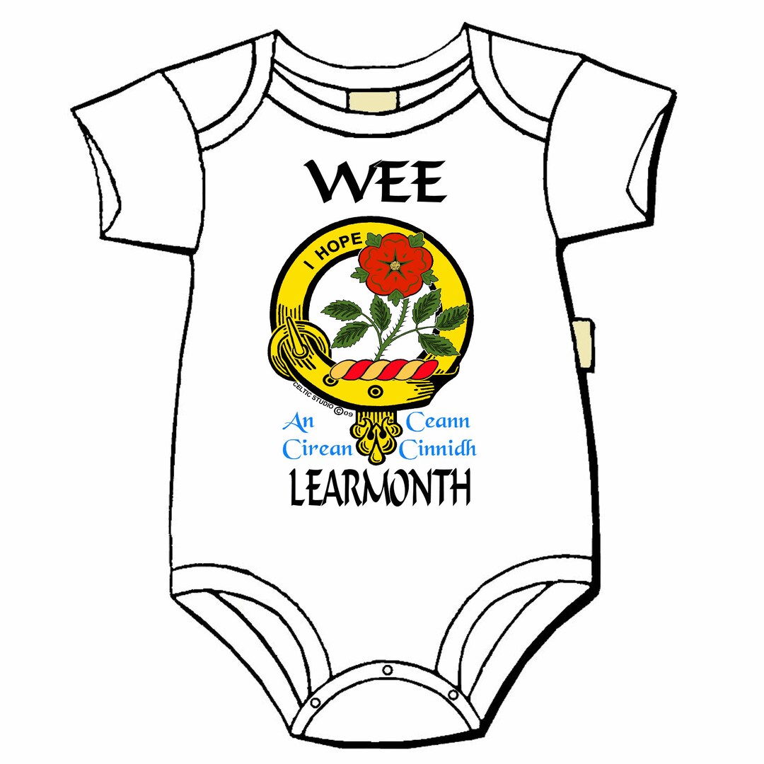 Learmonth Scottish Clan Crest Baby Jumper - Etsy UK