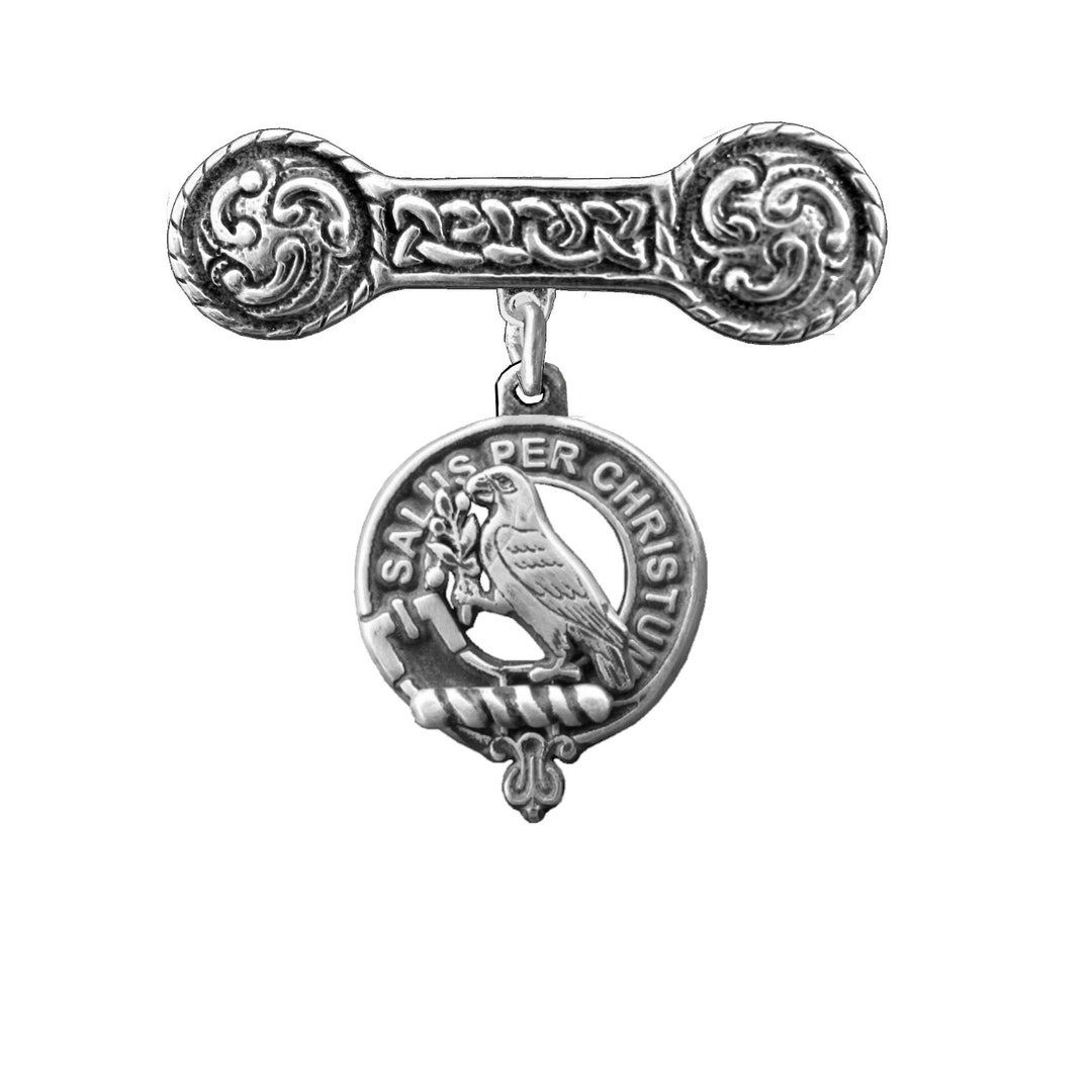 Abernethy Clan Crest Iona Bar Brooch - Sterling Silver - Etsy