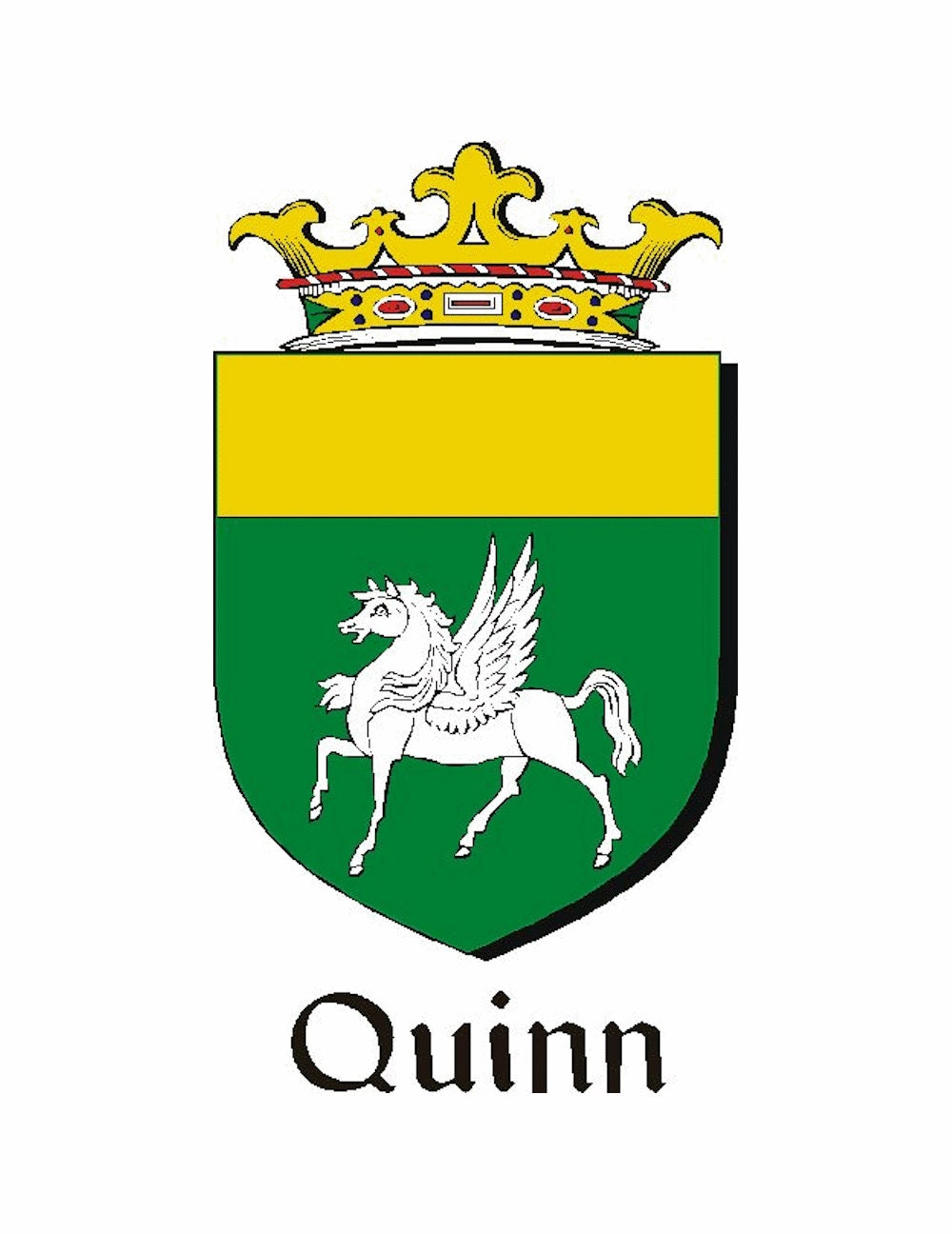 Quinn Irish Coat of Arms Celtic Cross Badge - Etsy UK