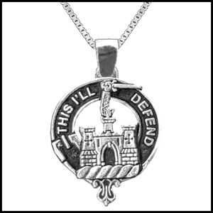 Kincaid Large 1" Scottish Clan Crest Pendant - Sterling Silver - Etsy