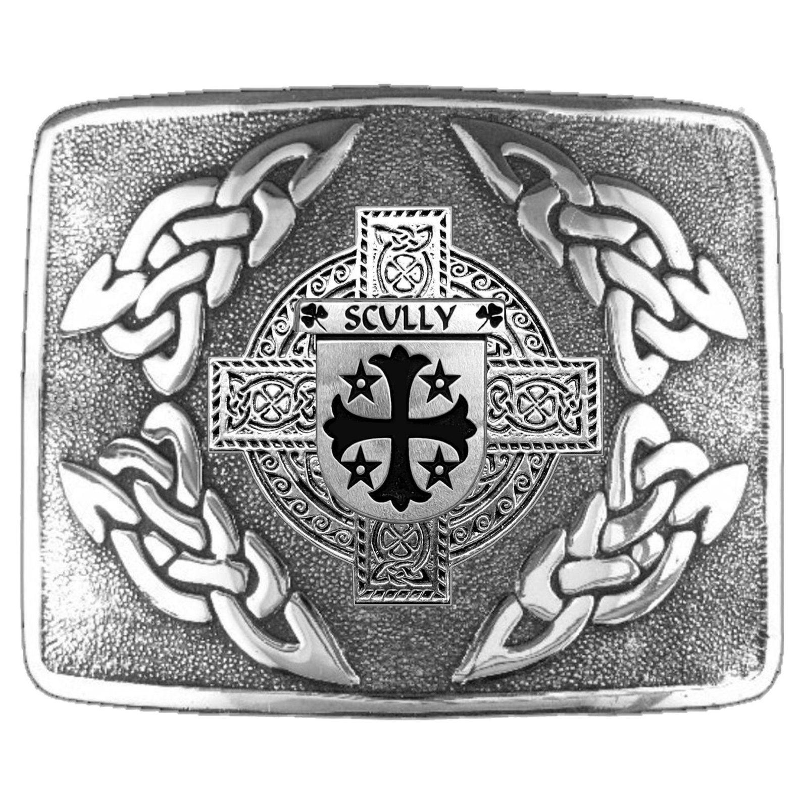 Scully Irish Coat of Arms Interlace Kilt Buckle - Etsy