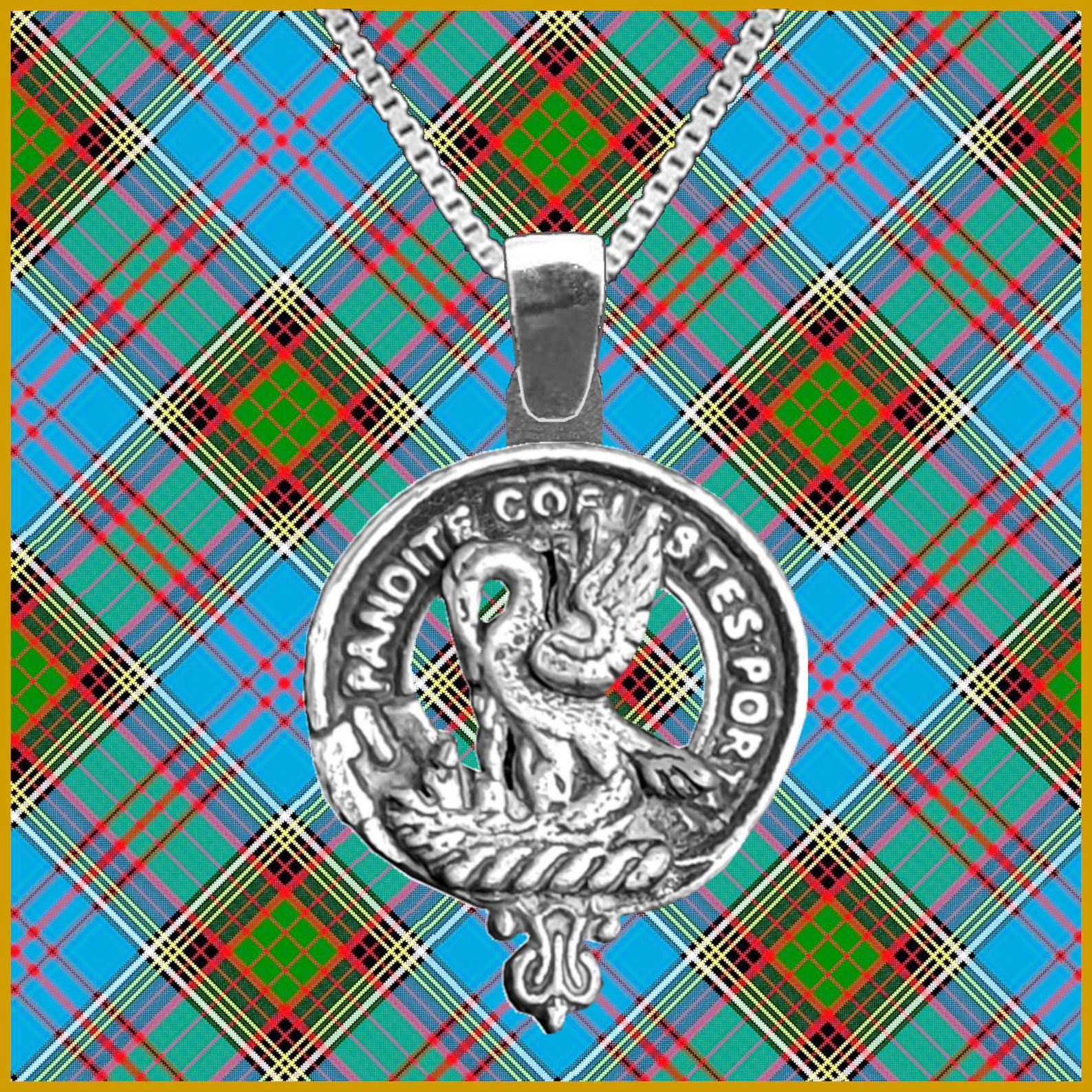 Gibson Large 1" Scottish Clan Crest Pendant - Sterling Silver - Etsy