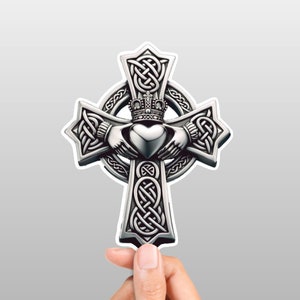Celtic Cross Sticker | Custom Celtic Heritage Car & Laptop Stickers - Etsy