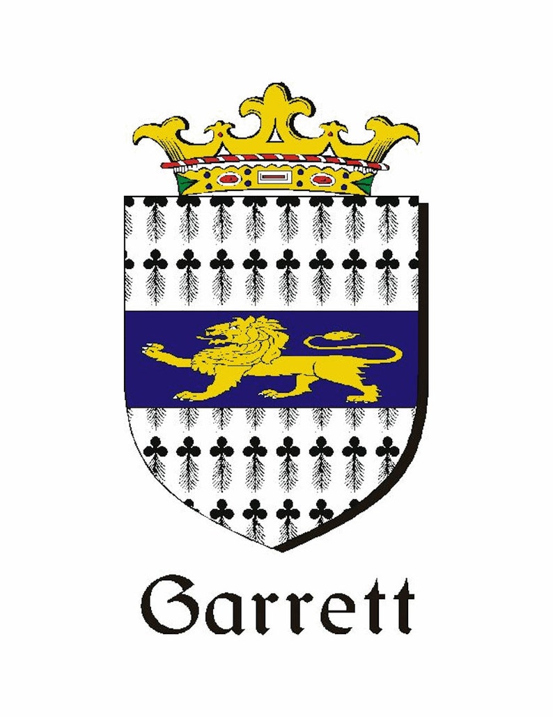 Garrett Irish Coat of Arms Sporran, Genuine Leather - Etsy