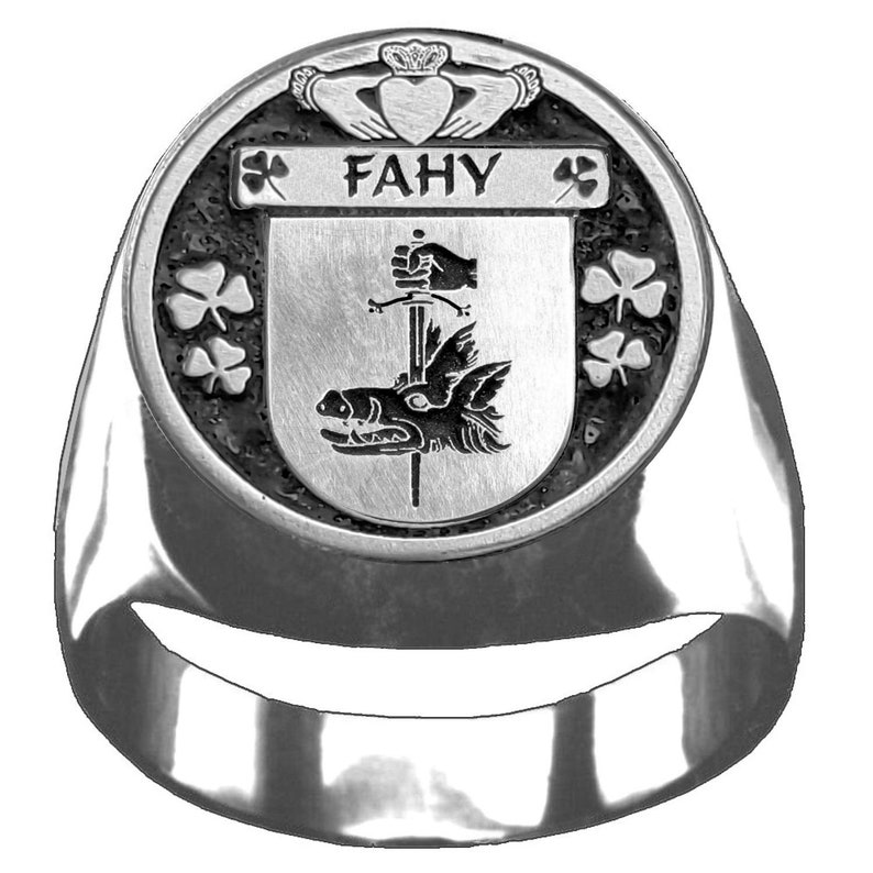 Fahy Irish Coat of Arms Gents Ring IC100 - Etsy
