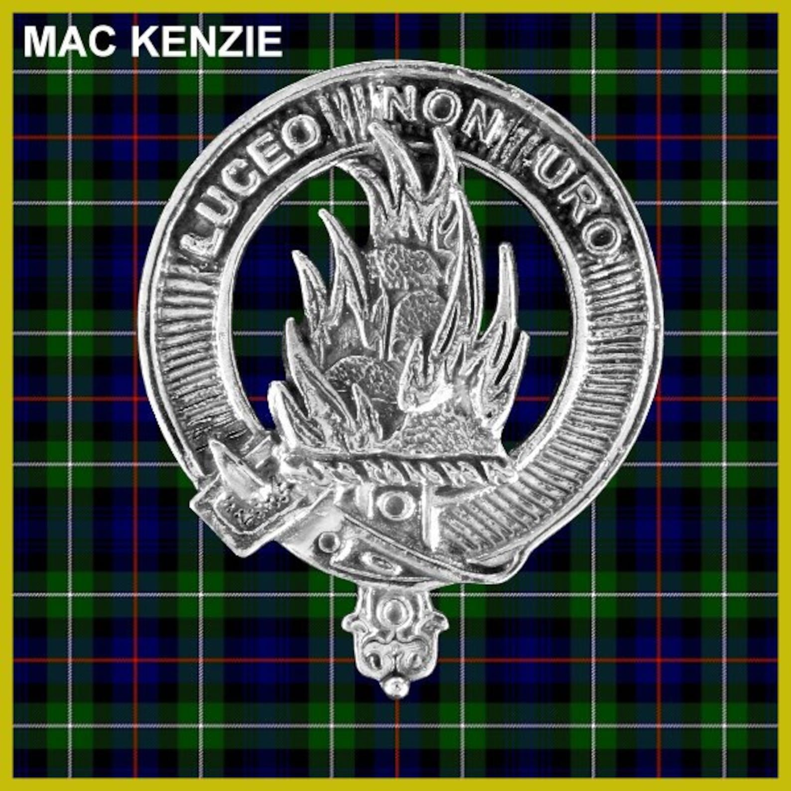 Mackenzie Clan Crest Scottish Pewter Cap Badge CB02 - Etsy