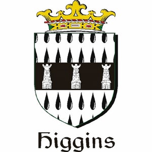 Higgins Irish Coat of Arms Embroidered Crest - Etsy
