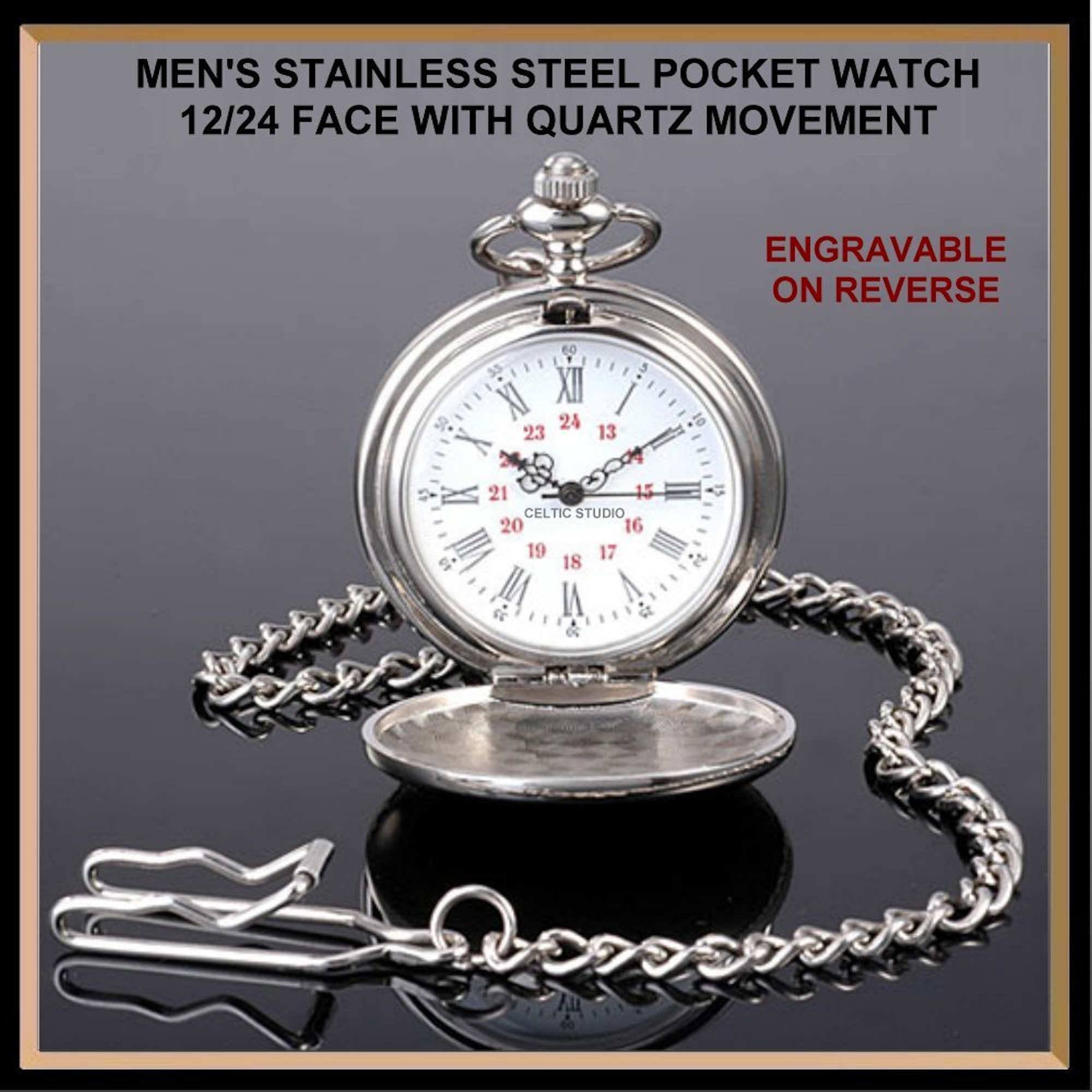Preston Scottish Clan Crest Pocket Watch - Etsy