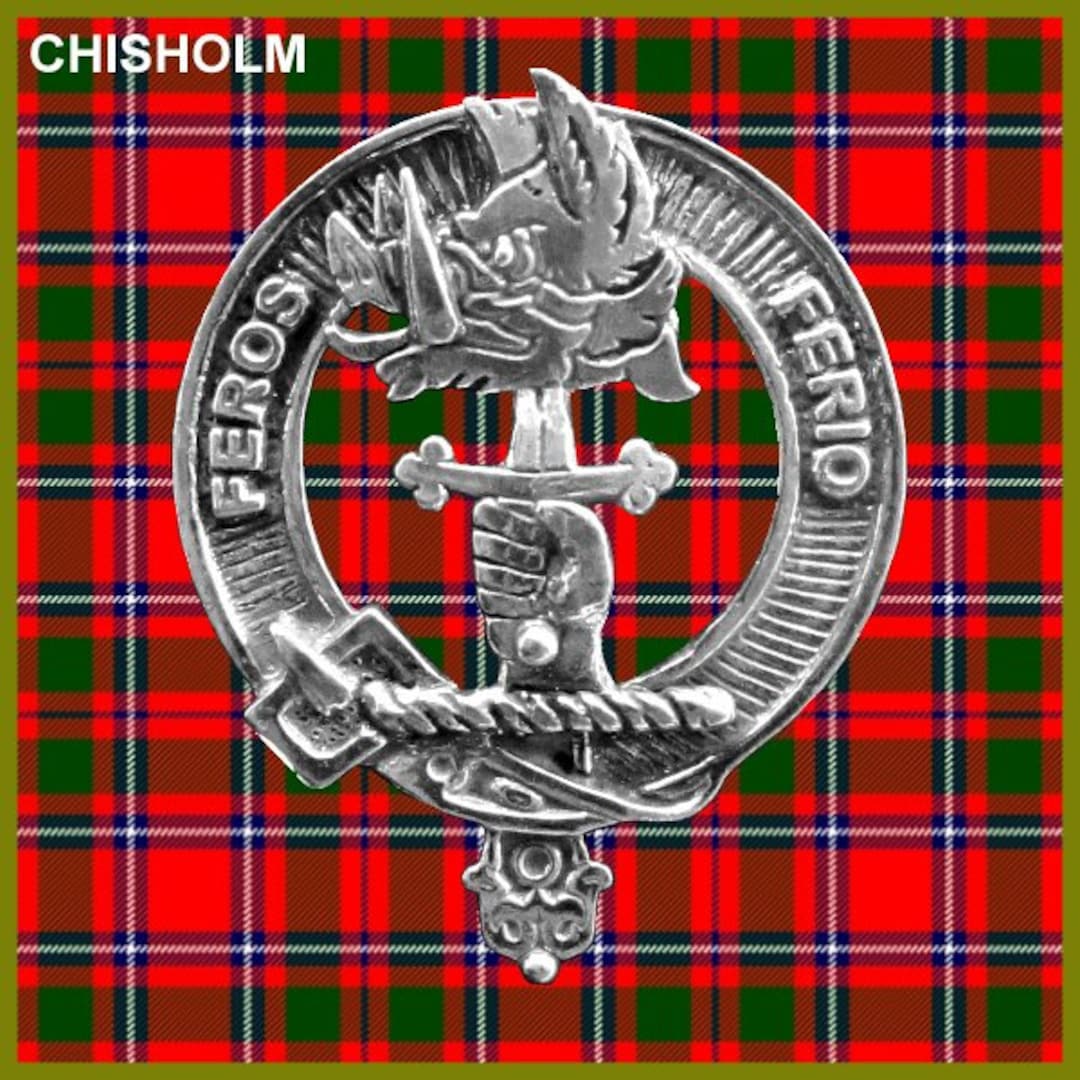 Chisholm Clan Crest Scottish Cap Badge CB02 - Etsy
