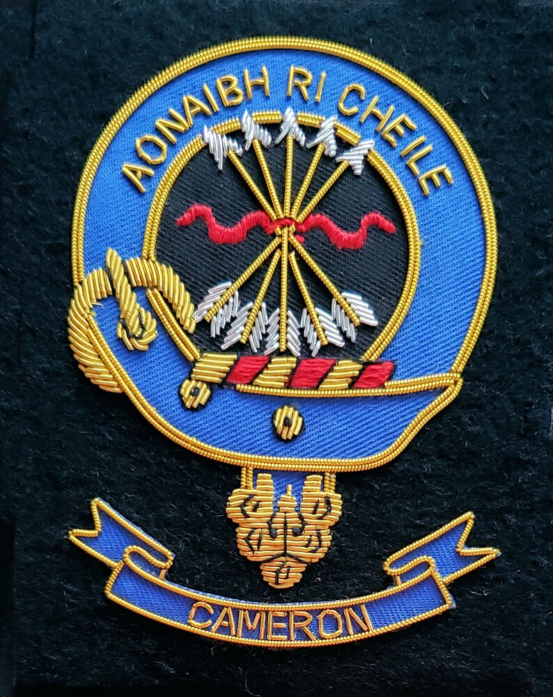 Cameron Scottish Clan Embroidered Crest | Etsy