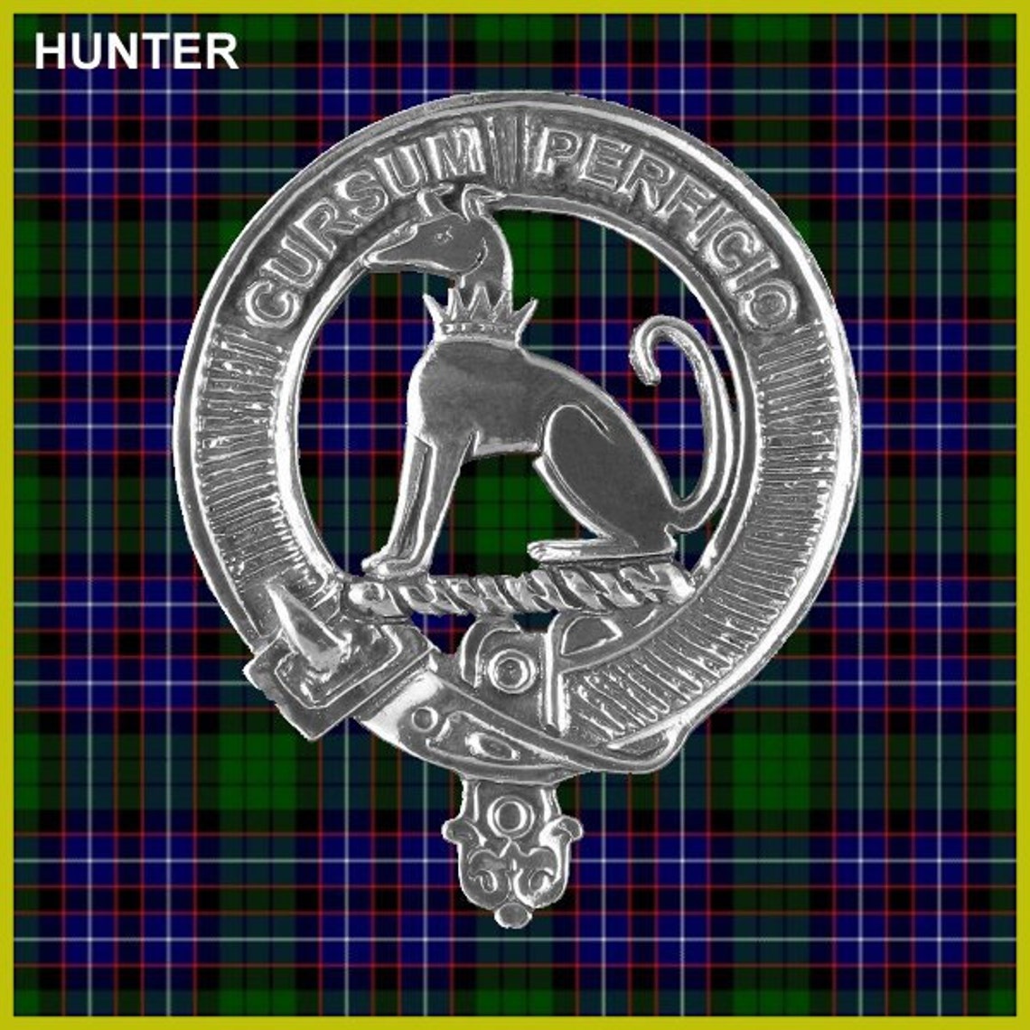 Hunter Clan Crest Scottish Cap Badge CB02 - Etsy