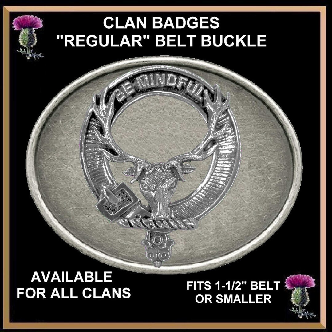 Calder Clan Crest Regular Buckle - Etsy UK