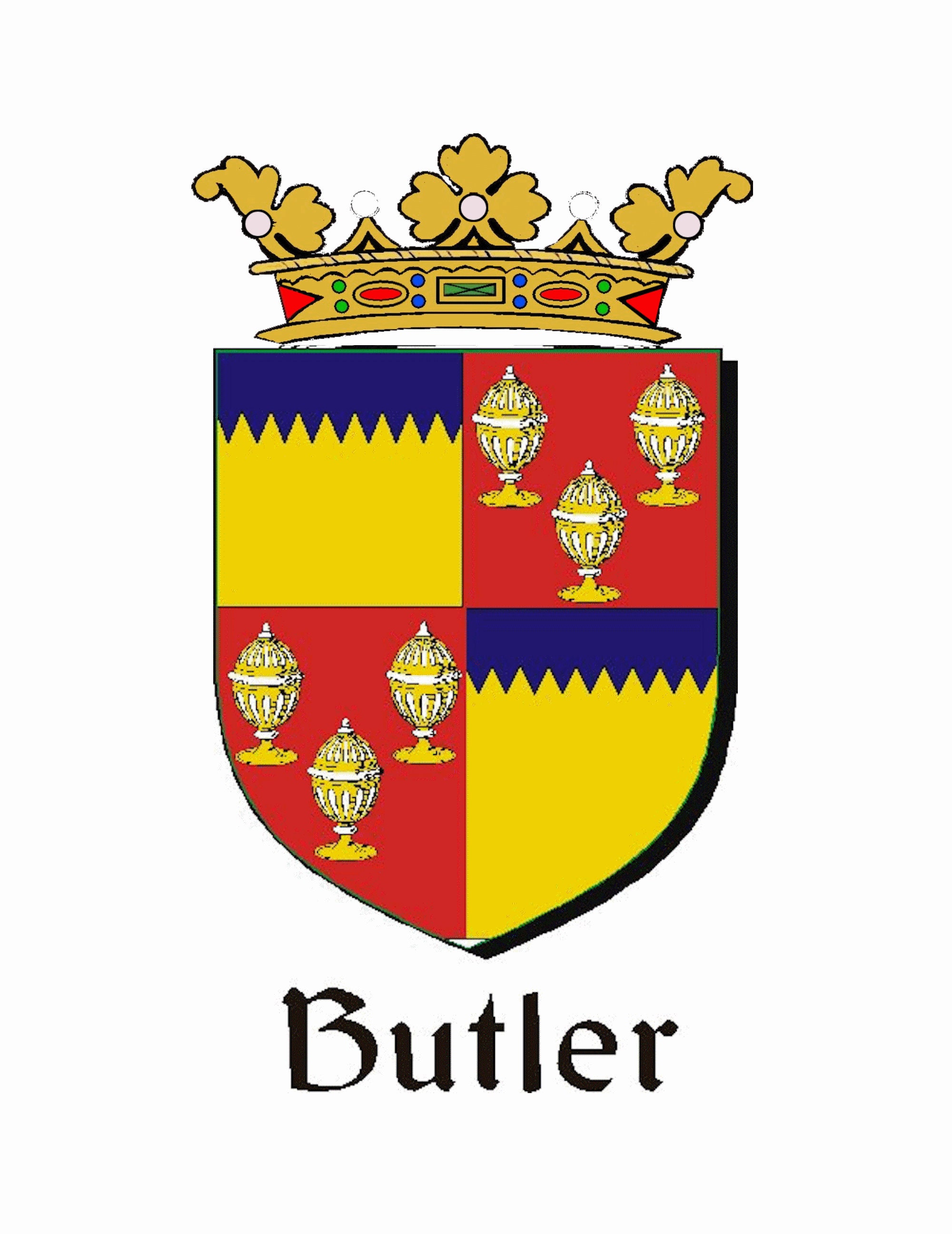 Butler Irish Coat of Arms Embroidered Crest - Etsy UK