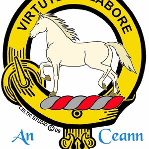 Cochrane Scottish Clan Embroidered Crest - Etsy