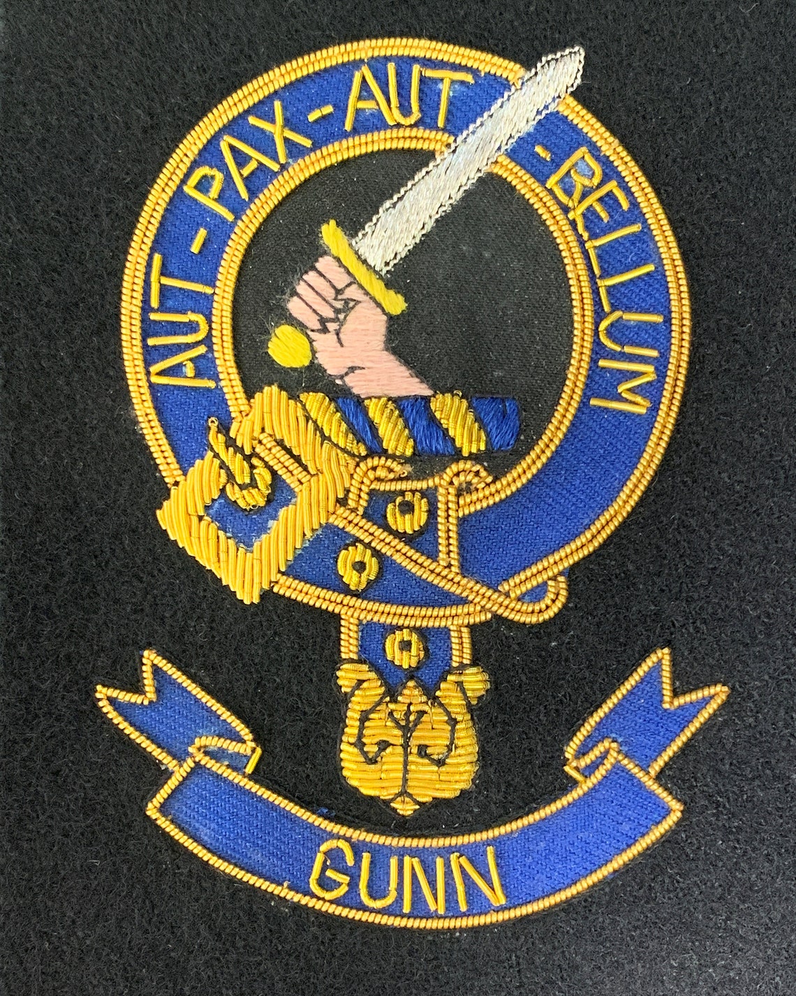Gunn Scottish Clan Embroidered Crest Etsy