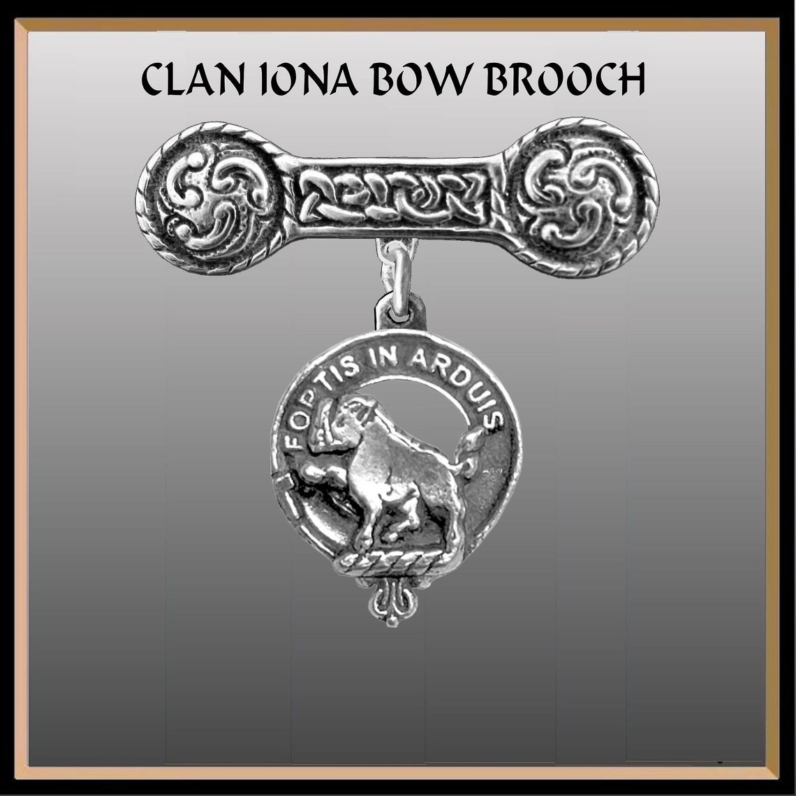 Findlay Clan Crest Iona Bar Brooch Sterling Silver - Etsy
