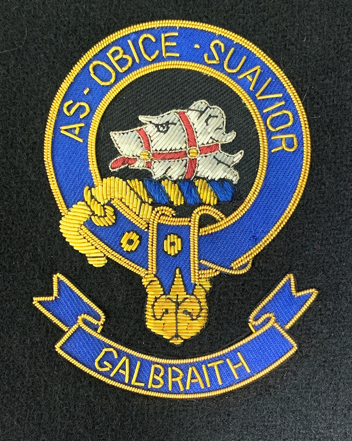 Galbraith Scottish Clan Embroidered Crest - Etsy