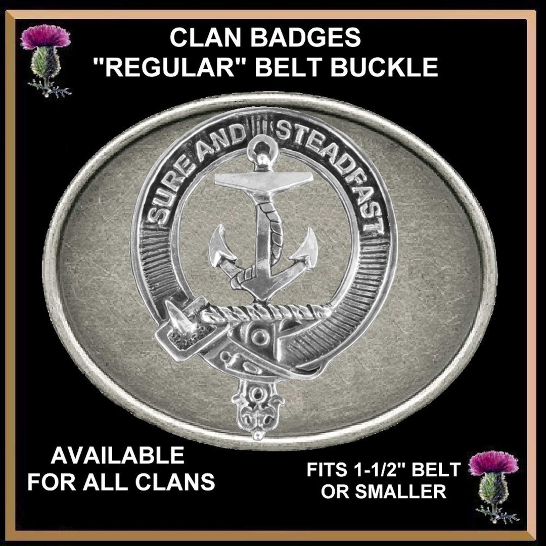 Clarke Clan Crest Regular Buckle - Etsy
