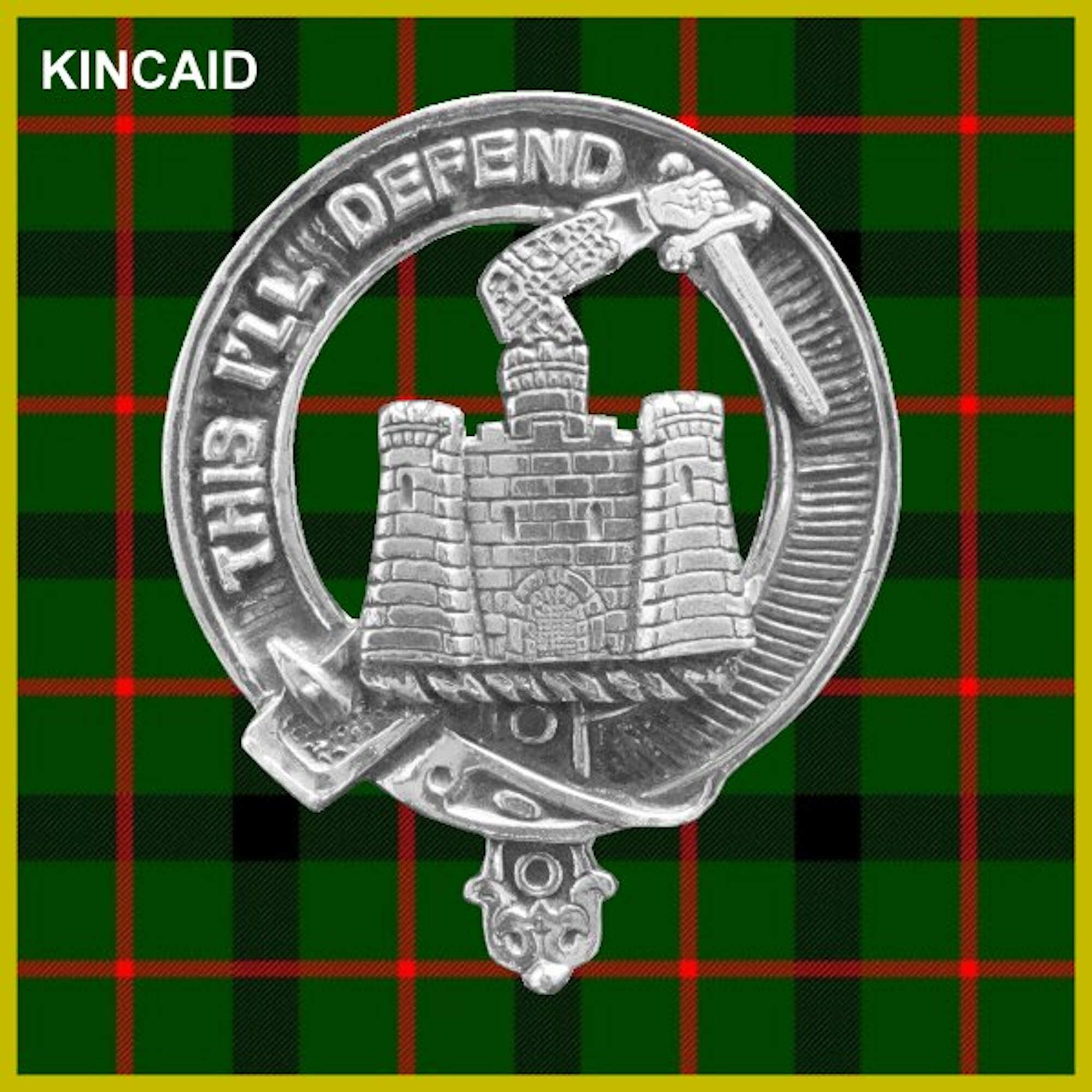 Kincaid 5oz Round Scottish Clan Crest Badge Stainless Steel - Etsy UK