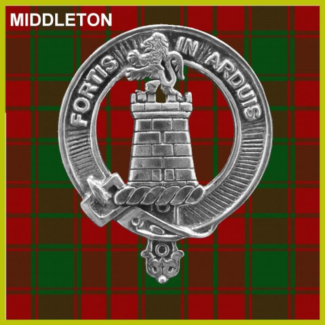 Middleton Clan Crest Scottish Cap Badge CB02 - Etsy UK
