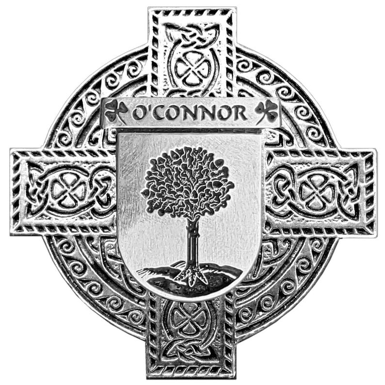 O'connor Offlay Irish Coat of Arms Celtic Cross Badge - Etsy