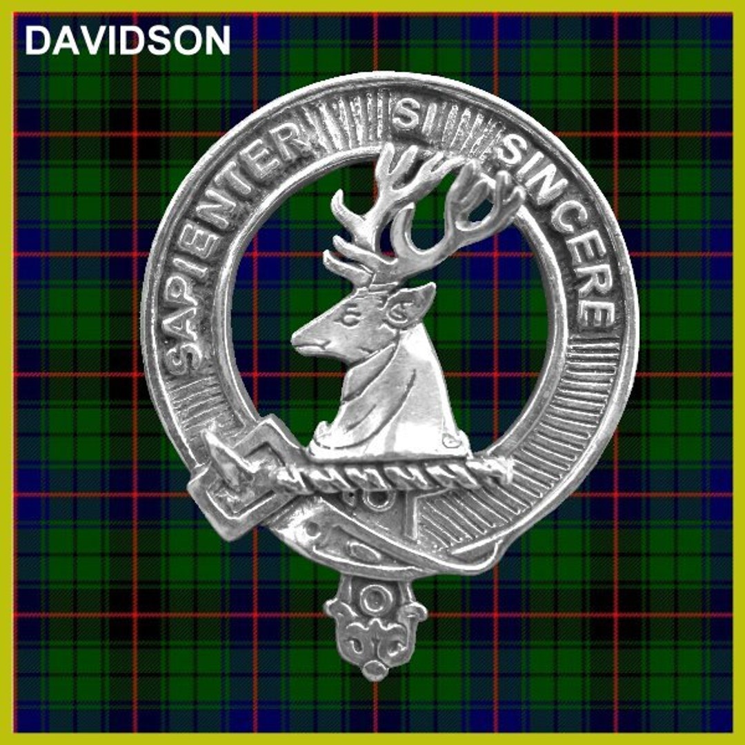 Davidson Clan Crest Scottish Cap Badge CB02 - Etsy