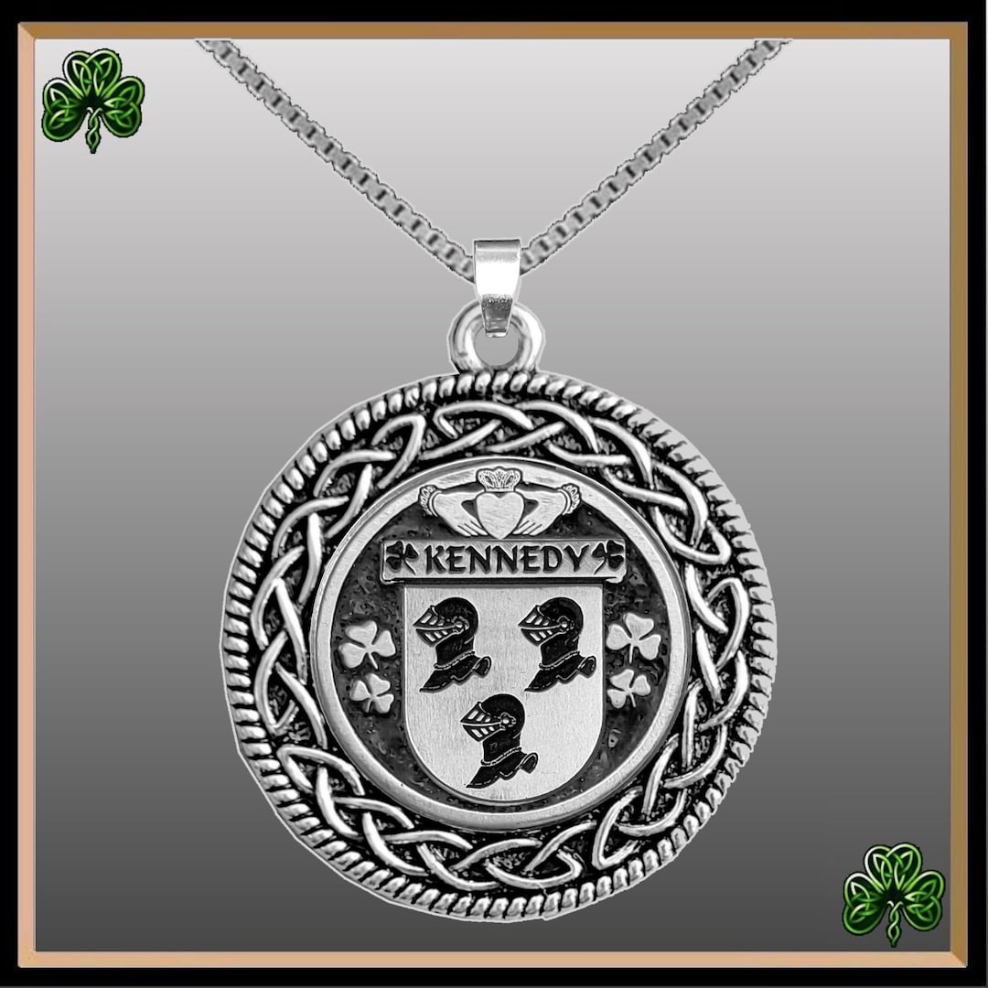 Kennedy Irish Coat of Arms Celtic Interlace Disk Pendant ~ IP06 - Etsy