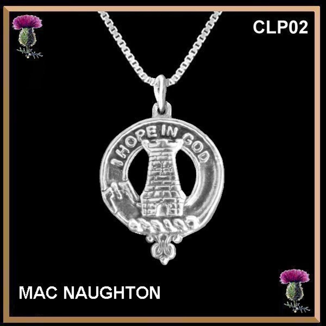 Macnaughton Clan Crest Scottish Pendant CLP02 - Etsy