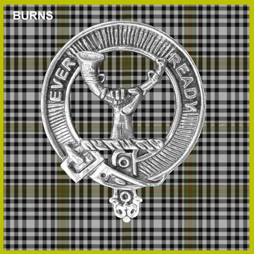 Burns Clan Crest Scottish Cap Badge CB02 - Etsy