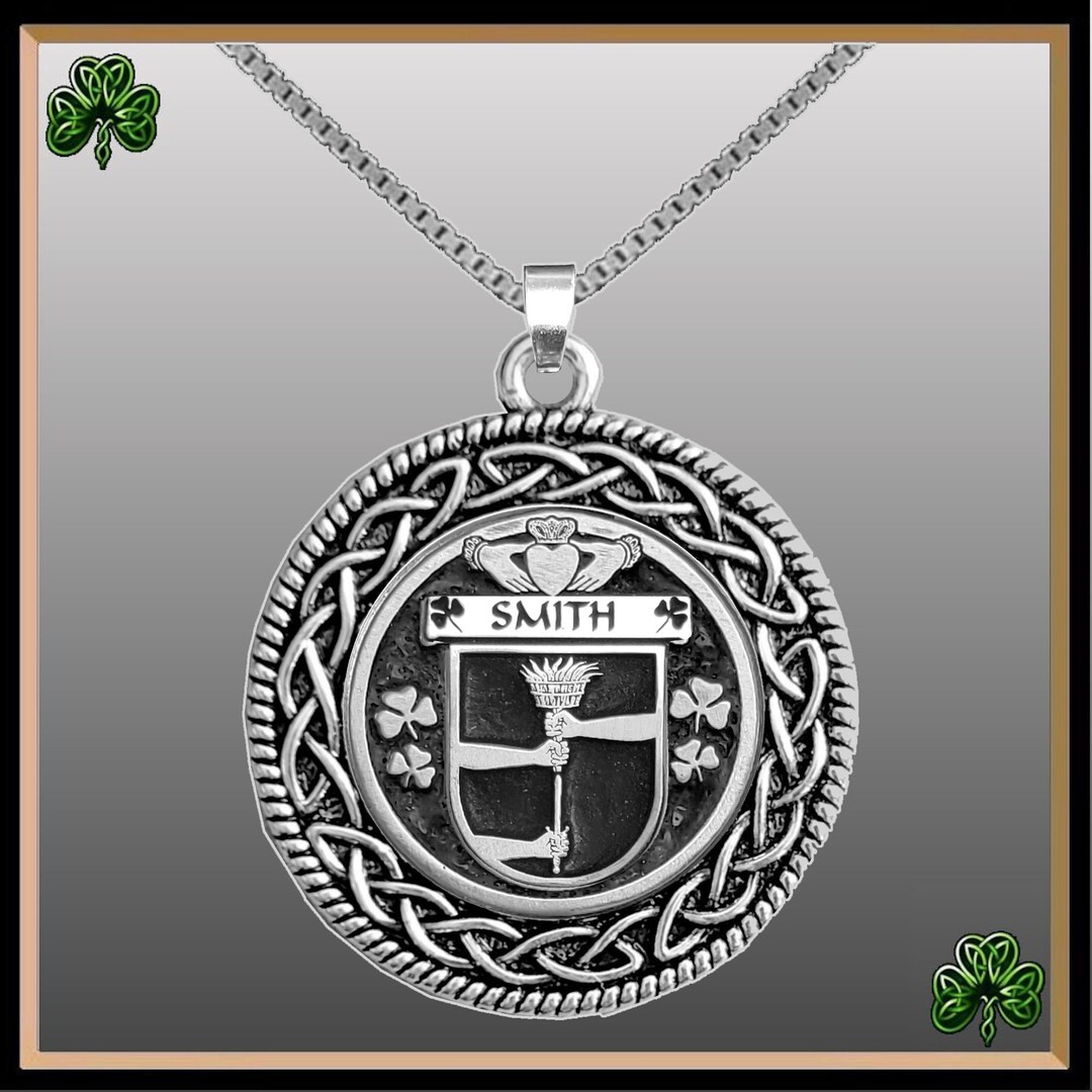 Smith Irish Coat of Arms Celtic Interlace Disk Pendant ~ IP06 - Etsy