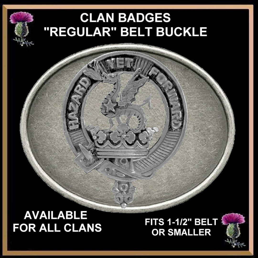 Seton Clan Crest Regular Buckle - Etsy