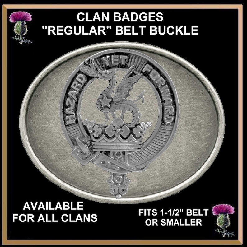 Seton Clan Crest Regular Buckle | Etsy