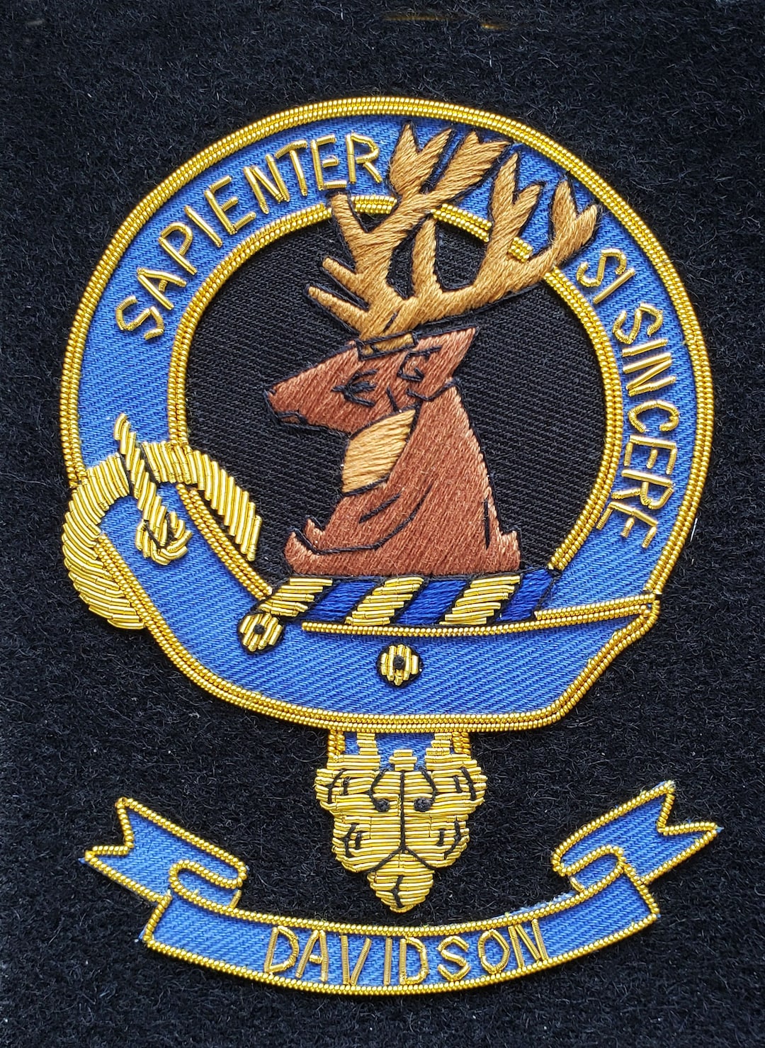 Davidson Scottish Clan Embroidered Crest - Etsy