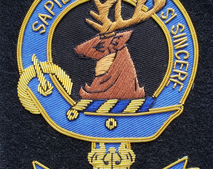 Davidson Scottish Clan Embroidered Crest - Etsy
