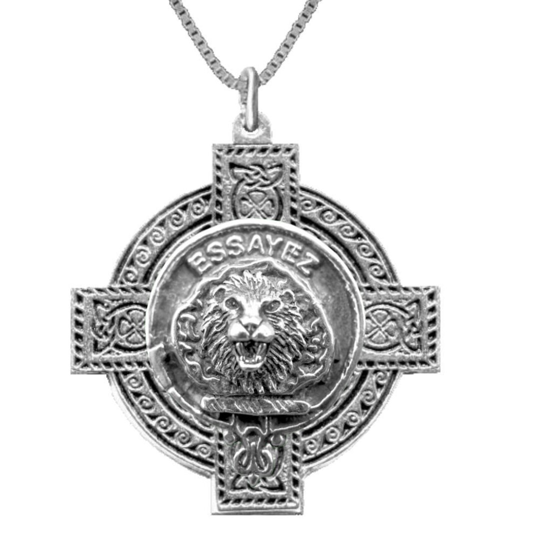 Dundas Clan Crest Celtic Cross Pendant Scottish ~ CLP04 - Etsy