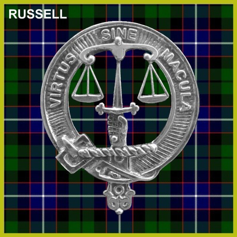 Russell Clan Crest Scottish Badge Cap CB02 - Etsy