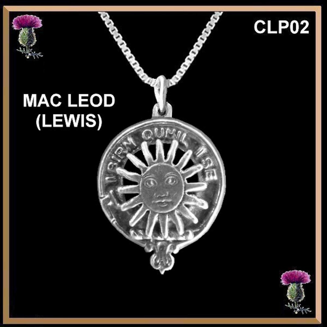 Macleod (lewis) Clan Crest Pendant, Scottish Necklace CLP02 - Etsy
