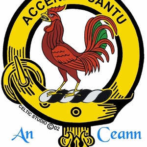 Cockburn Scottish Clan Embroidered Crest - Etsy