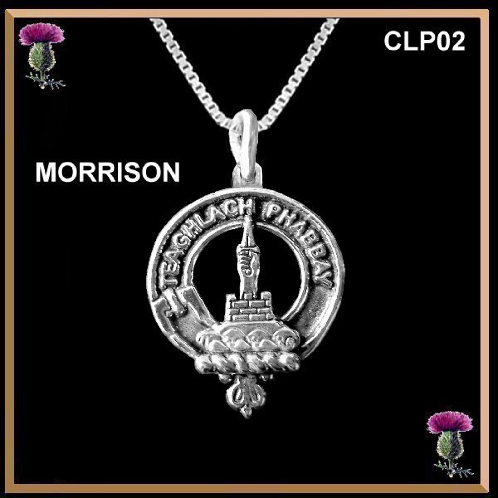 Morrison Clan Crest Scottish Pendant CLP02 - Etsy