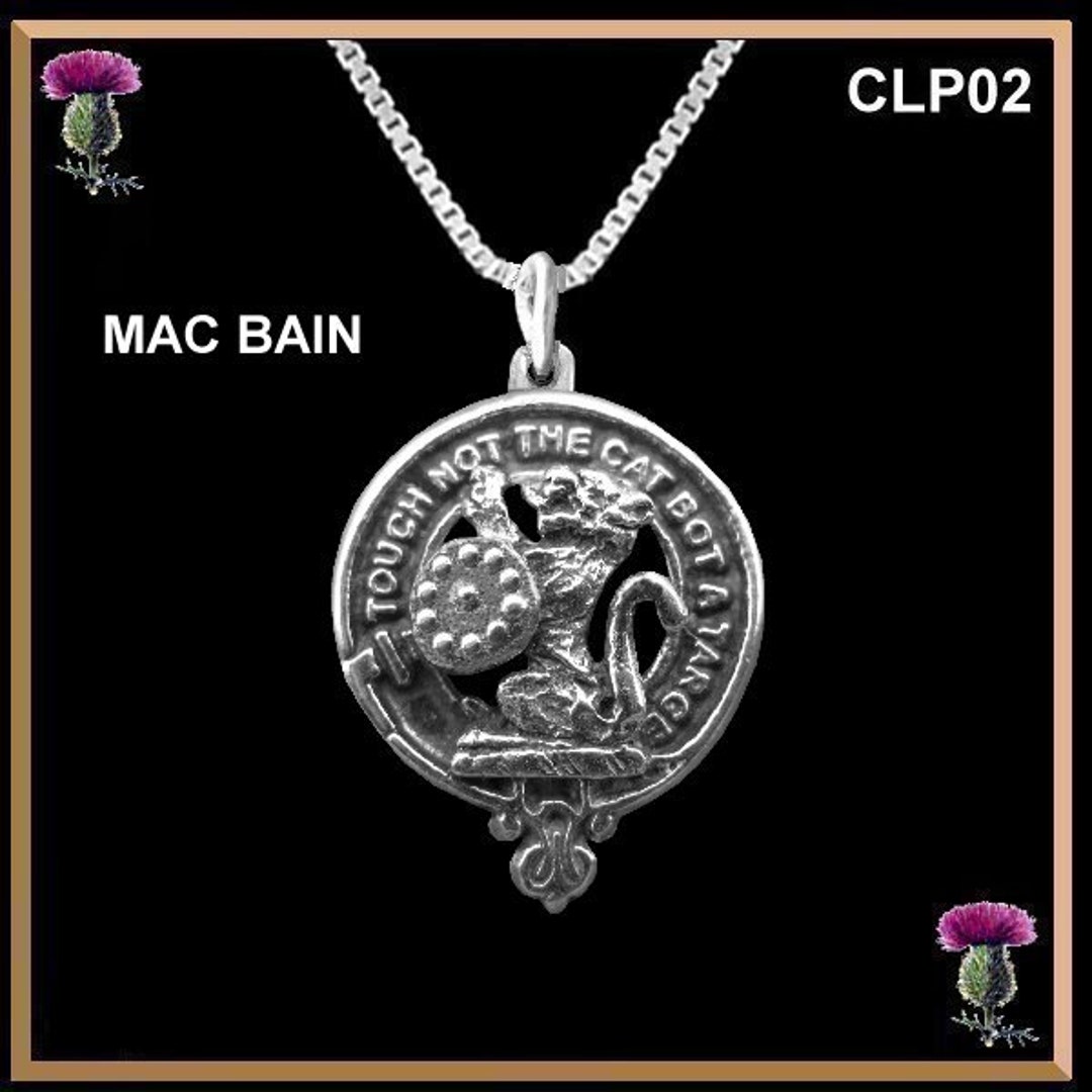 Macbain Clan Crest Scottish Pendant CLP02 - Etsy