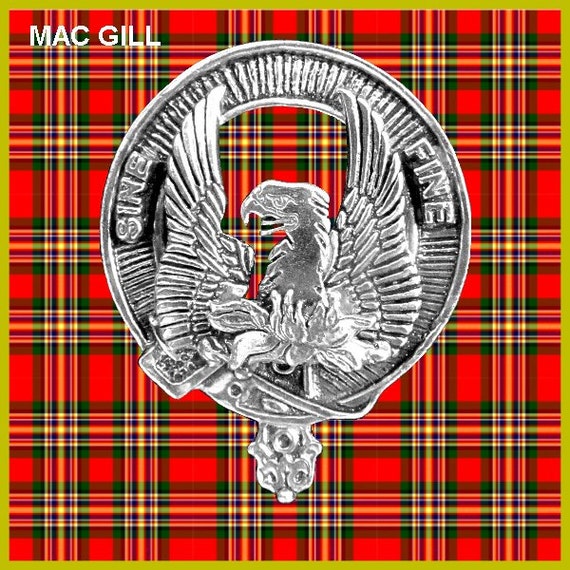 Macgill Clan Crest Scottish Cap Badge CB02 | Etsy
