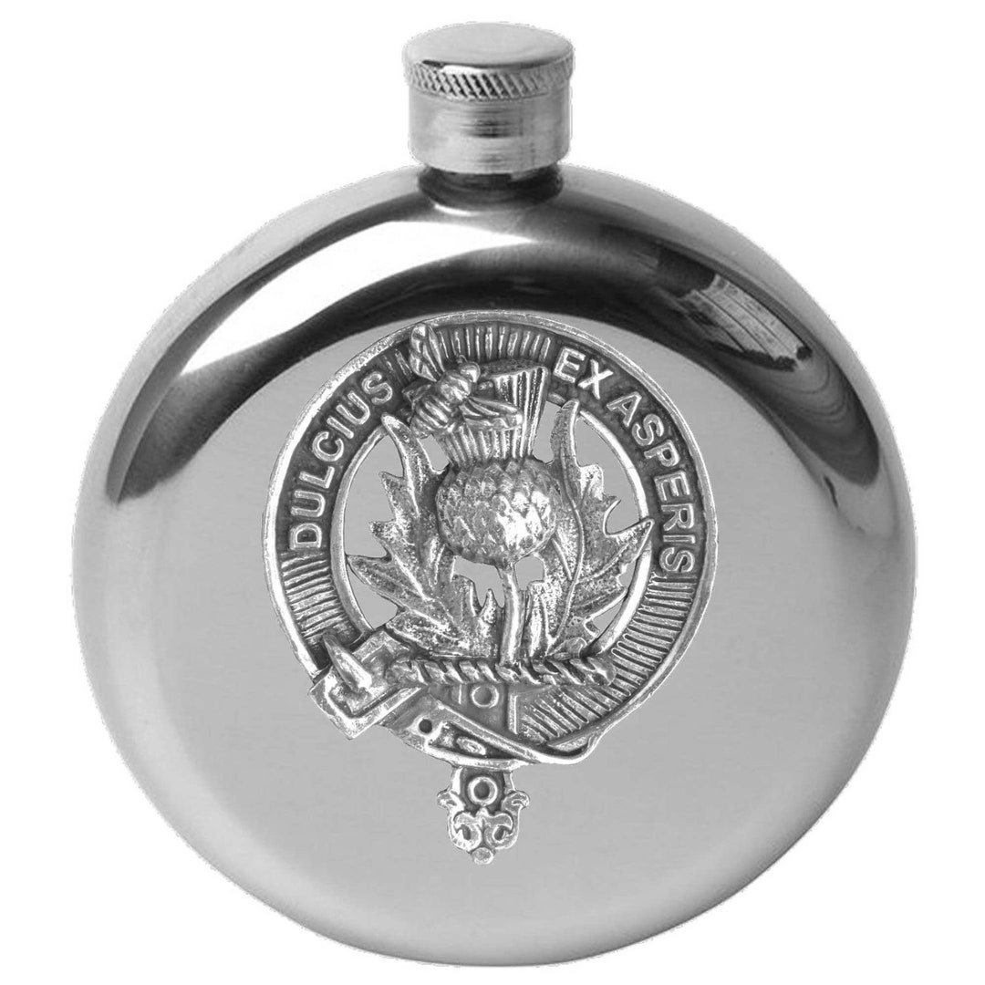 Ferguson 5oz Round Scottish Clan Crest Badge Stainless Steel Flask - Etsy