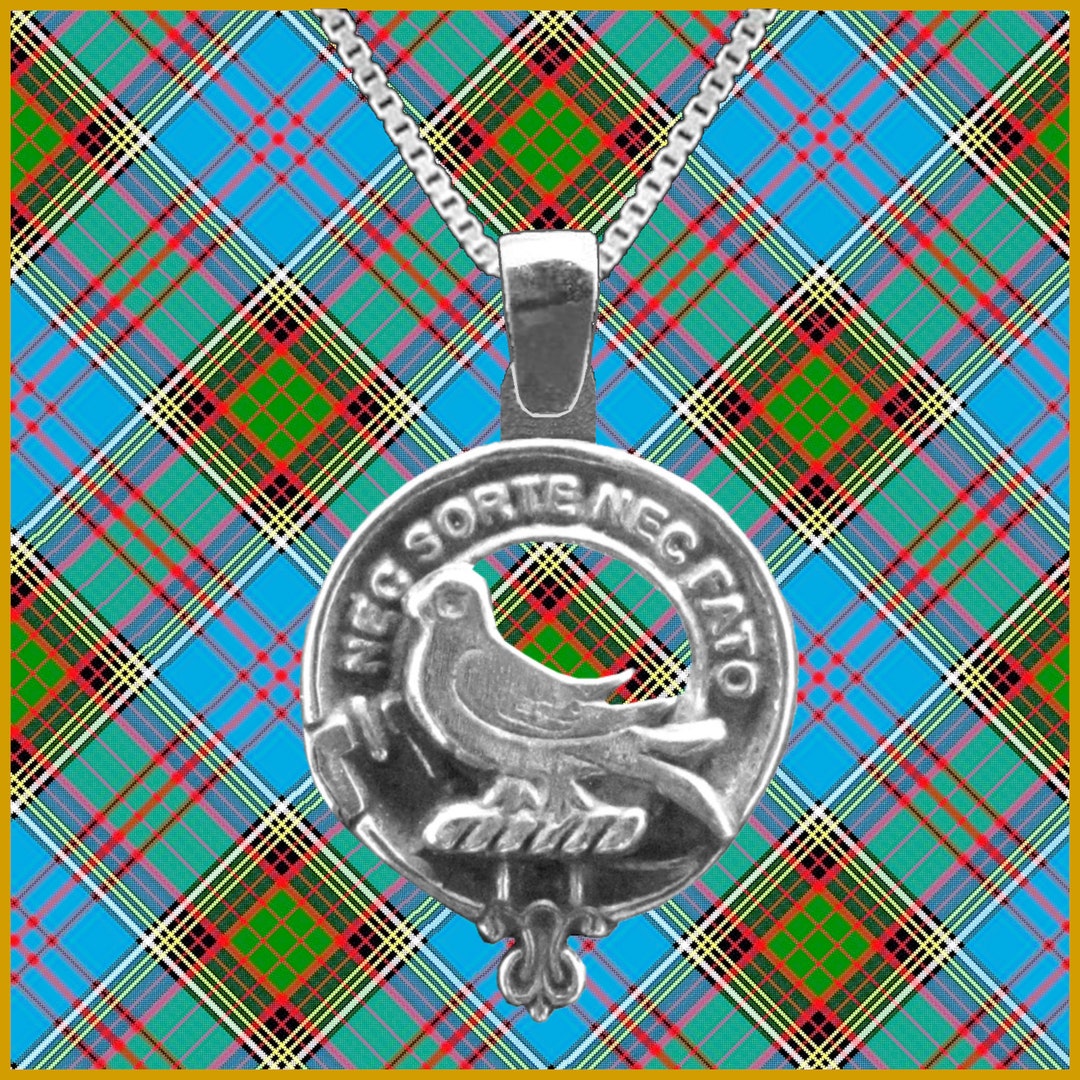 Rutherford Large 1" Scottish Clan Crest Pendant - Sterling Silver - Etsy